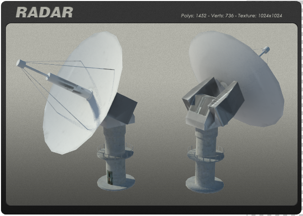 3D model Radar turret VR / AR / low-poly | CGTrader