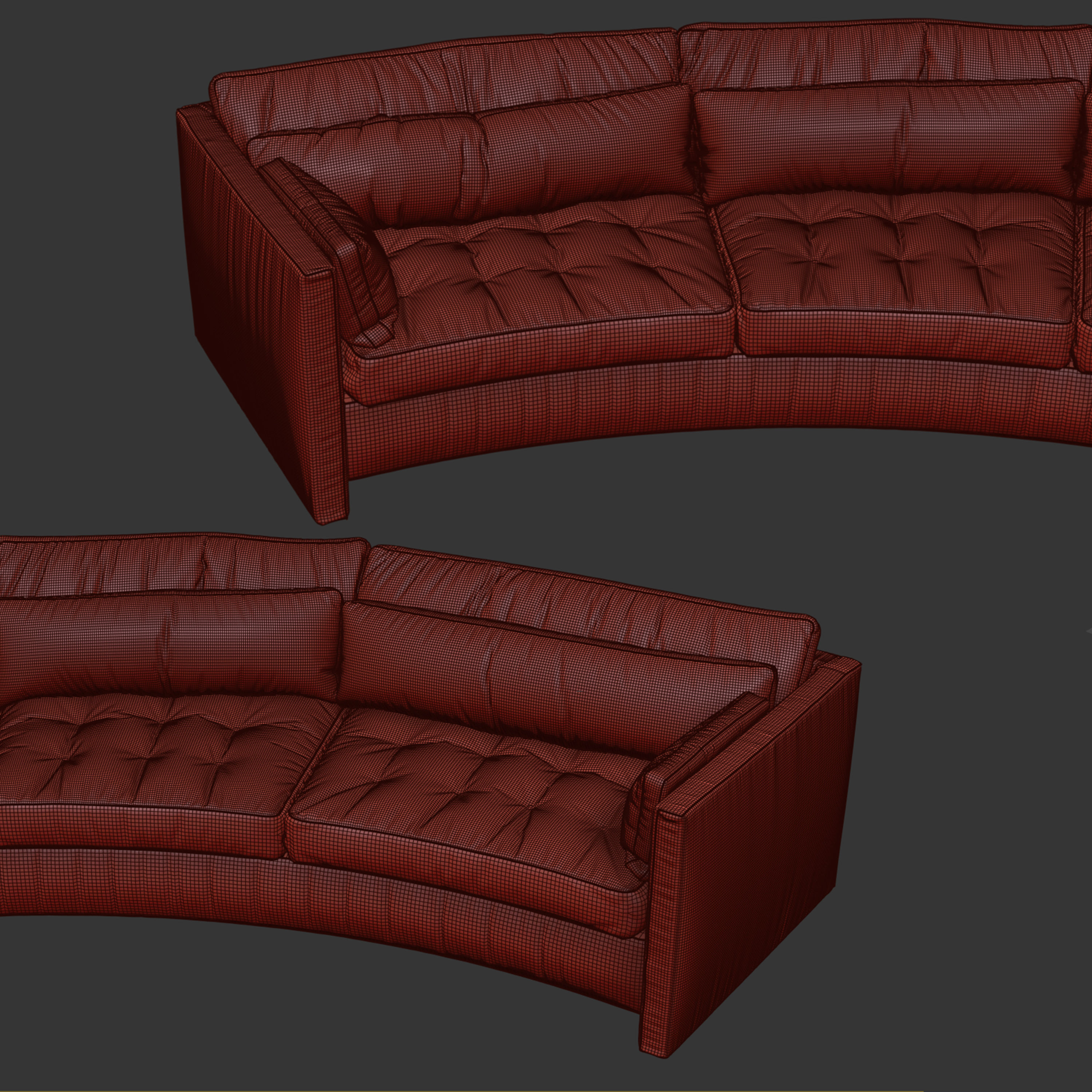 Erba Italia Sofa free 3D model | CGTrader