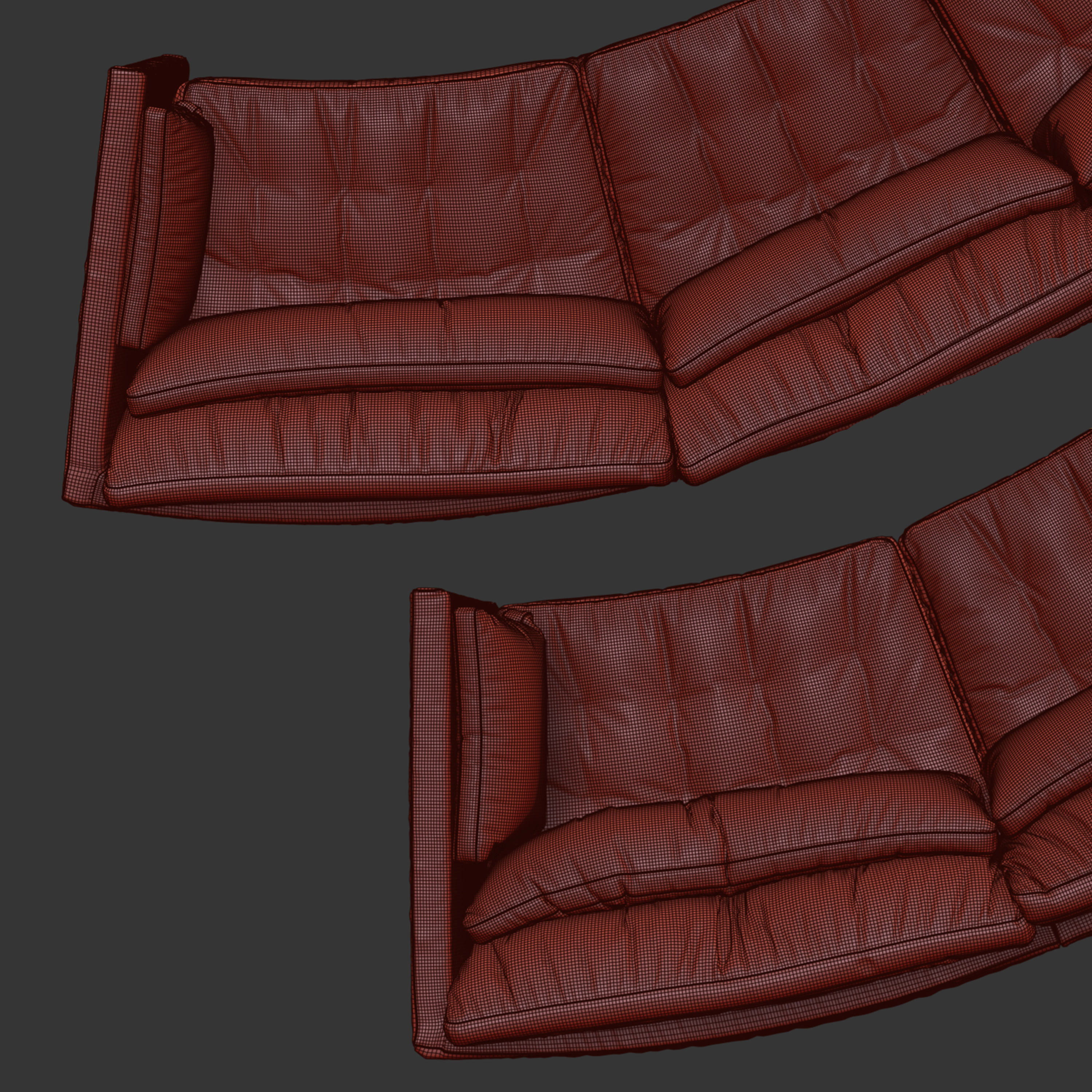 Erba Italia Sofa free 3D model | CGTrader