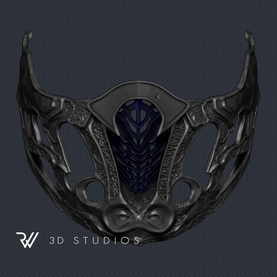 Sub-Zero New Mask - Mortal Kombat Movie 2021 - STL File 3D model 3D ...