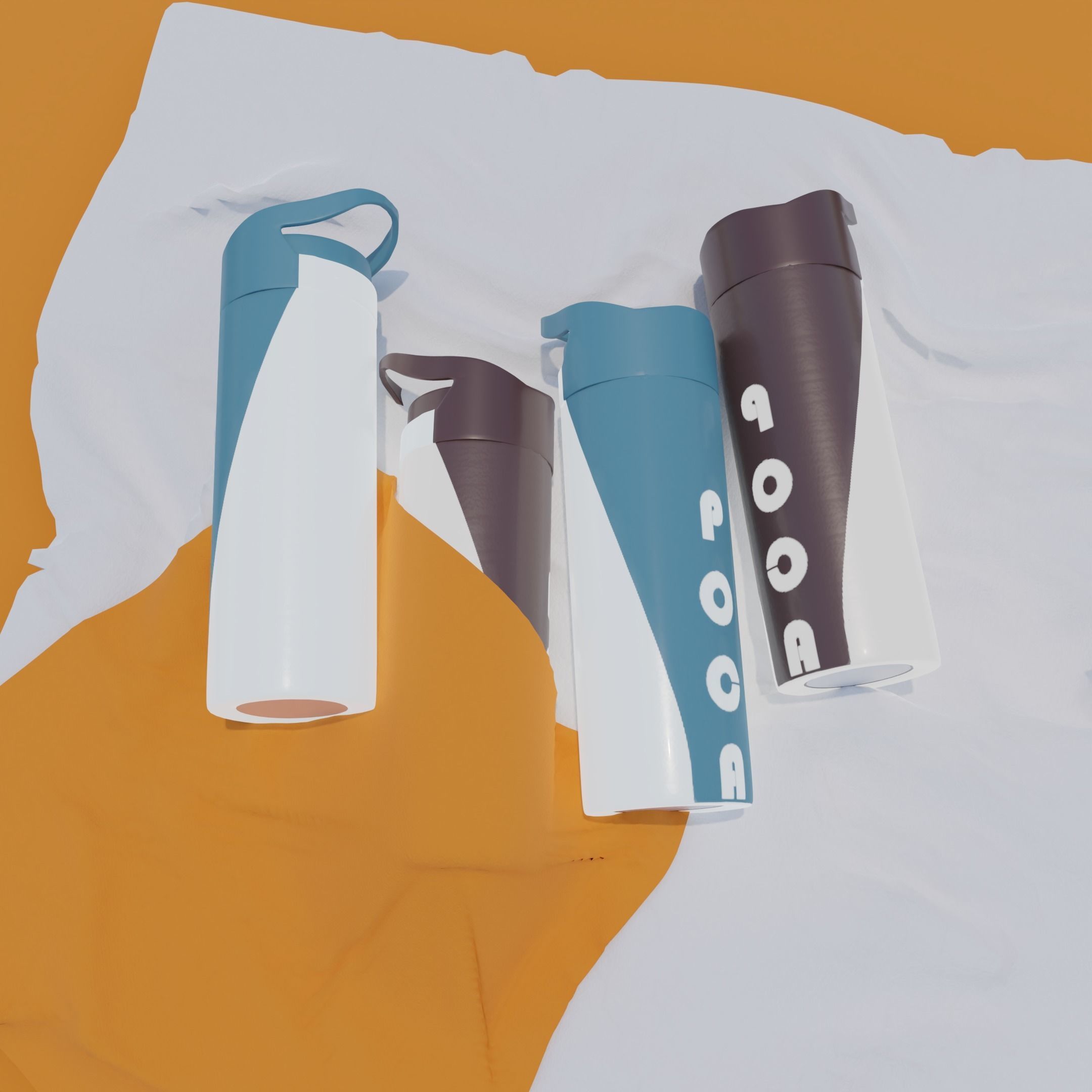 POCA-POCA DRINK BOTTLE free 3D model | CGTrader