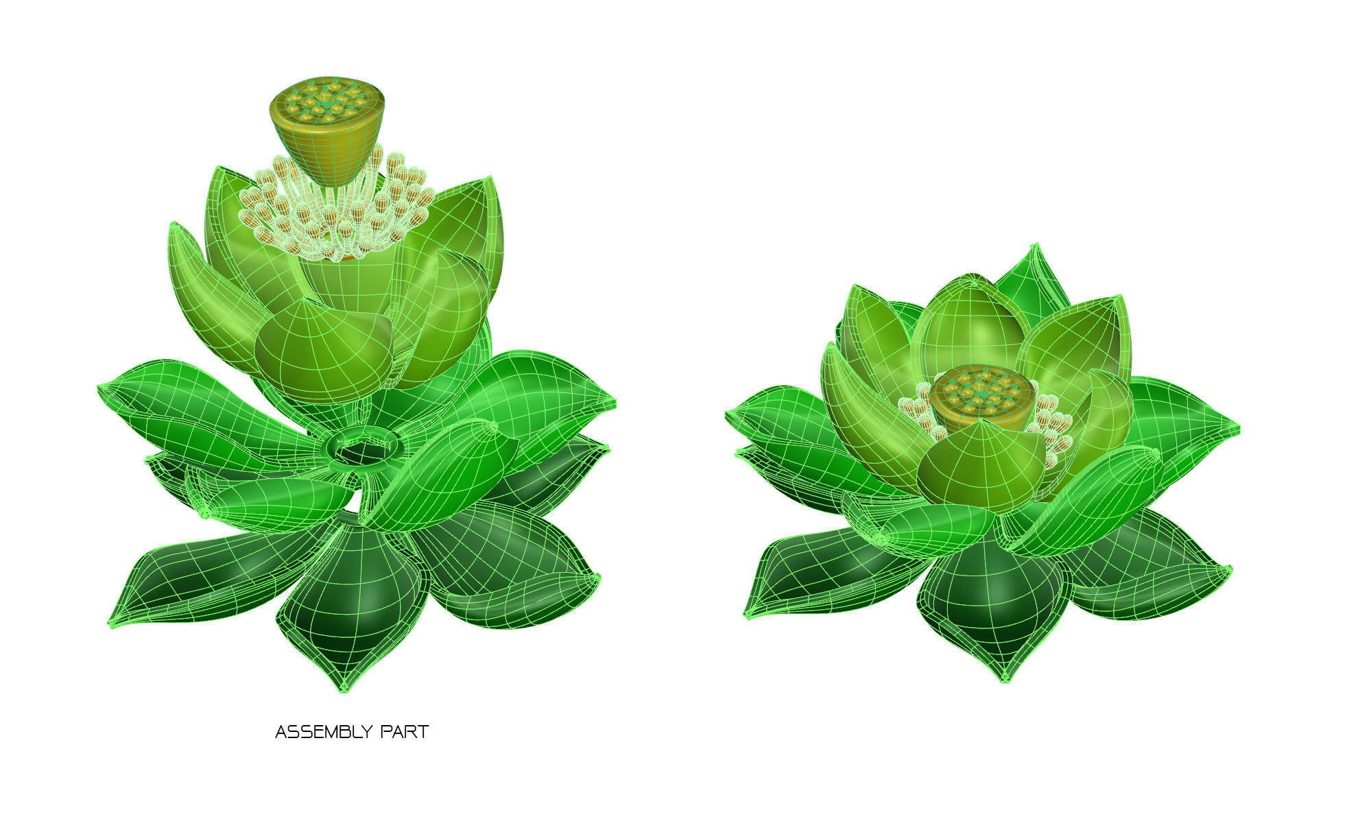 Lotus Brooch 3D model 3D printable | CGTrader