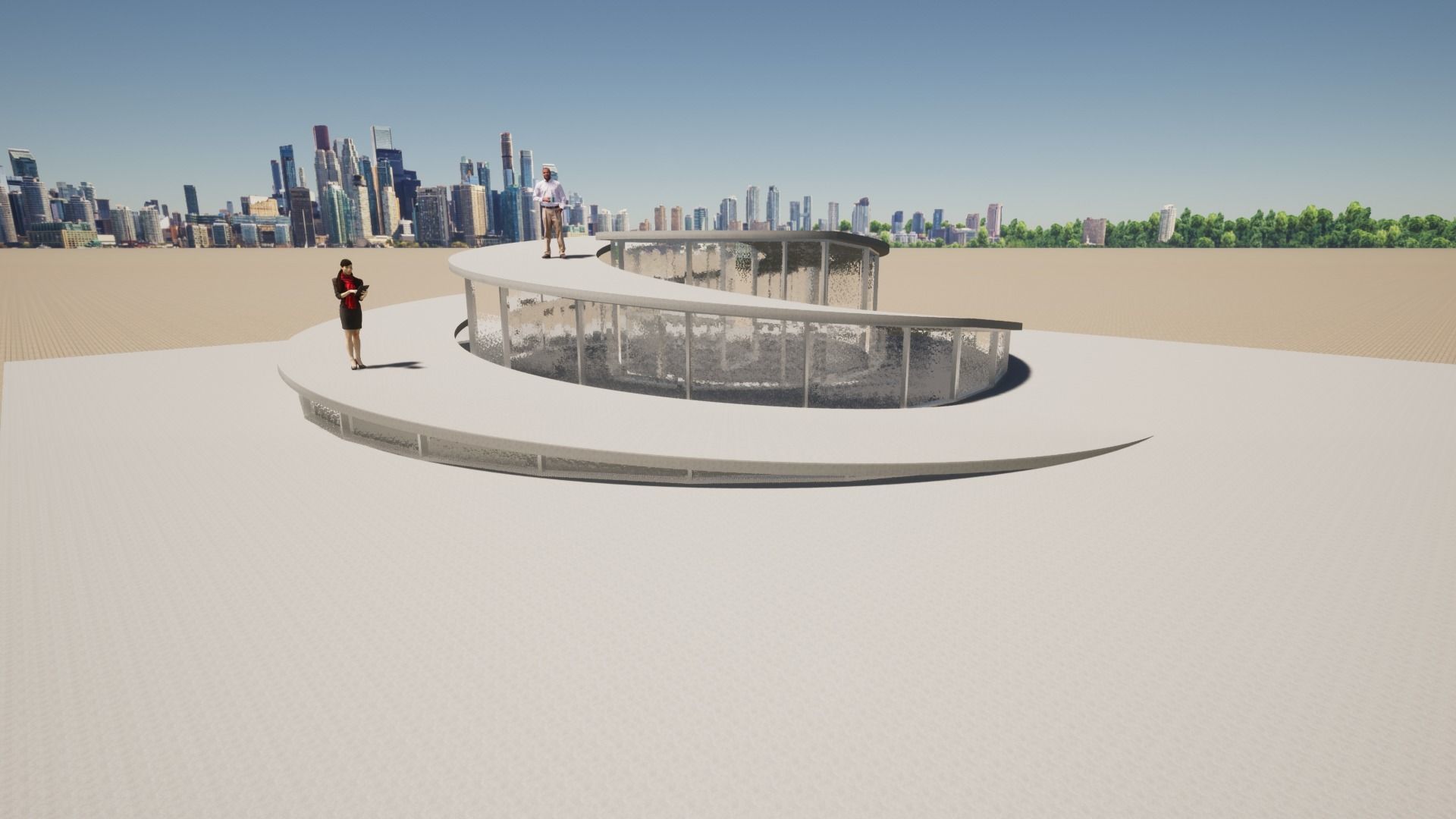 Helical ramp free 3D model | CGTrader