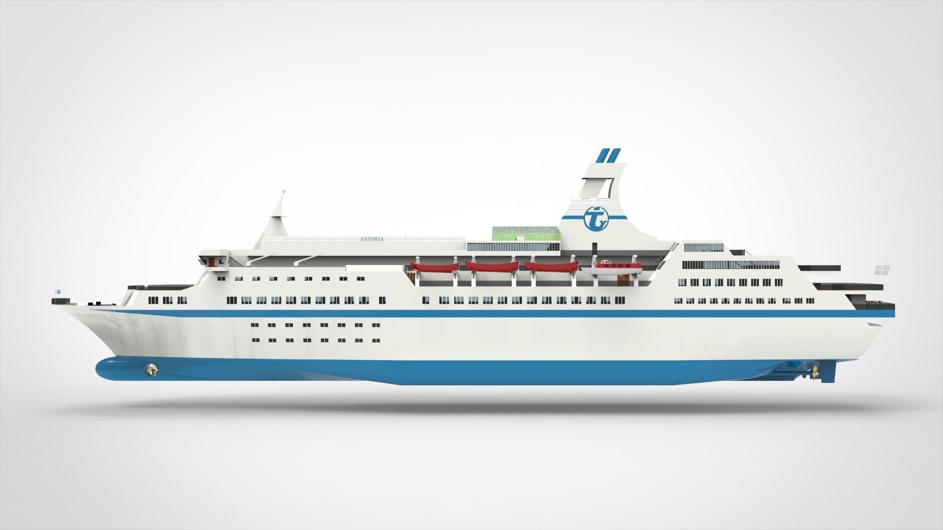 MV Astoria cruise ship 3D model | CGTrader