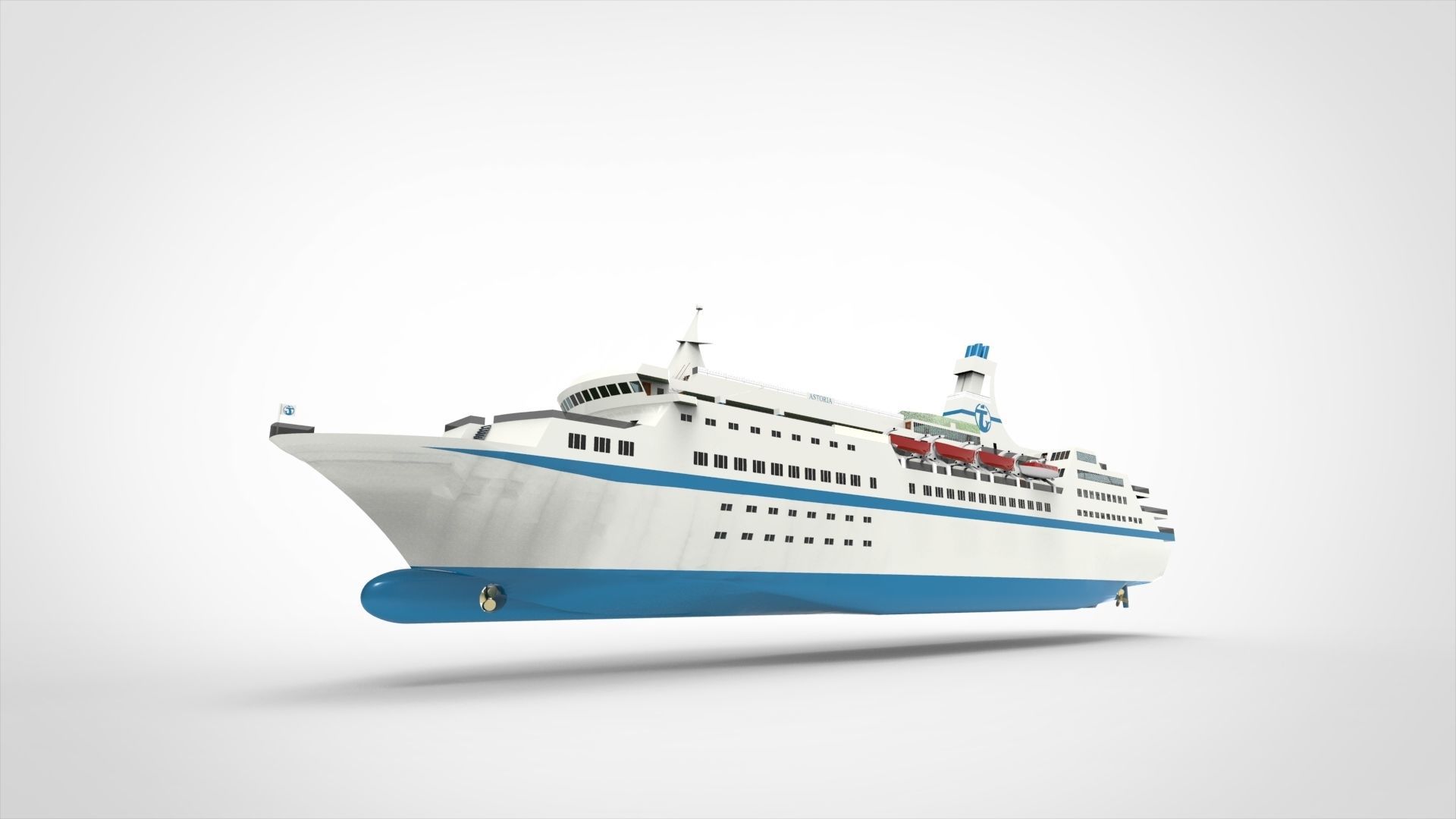 MV Astoria cruise ship 3D model | CGTrader
