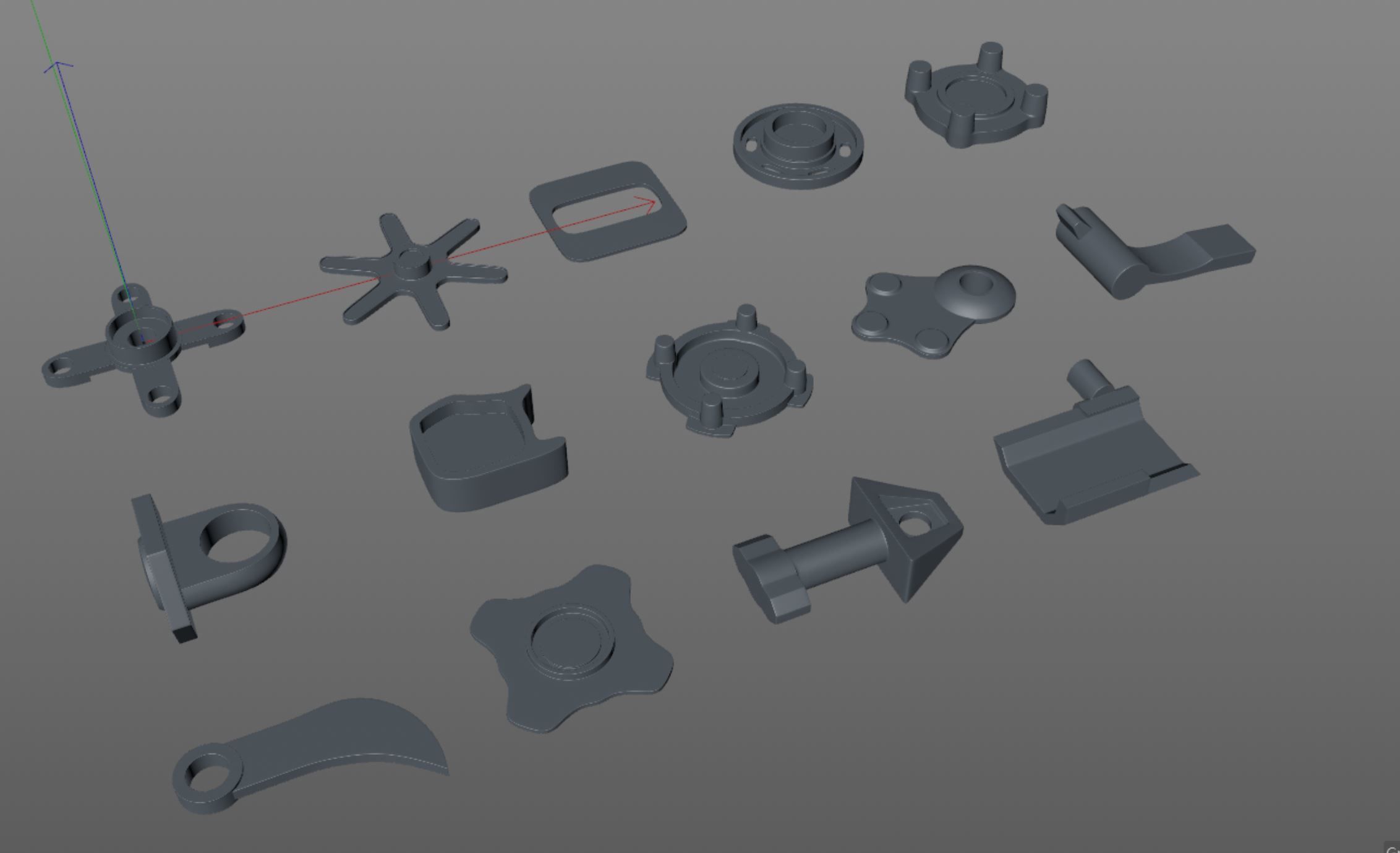Engineering mechanical hardware parts 3D model | CGTrader