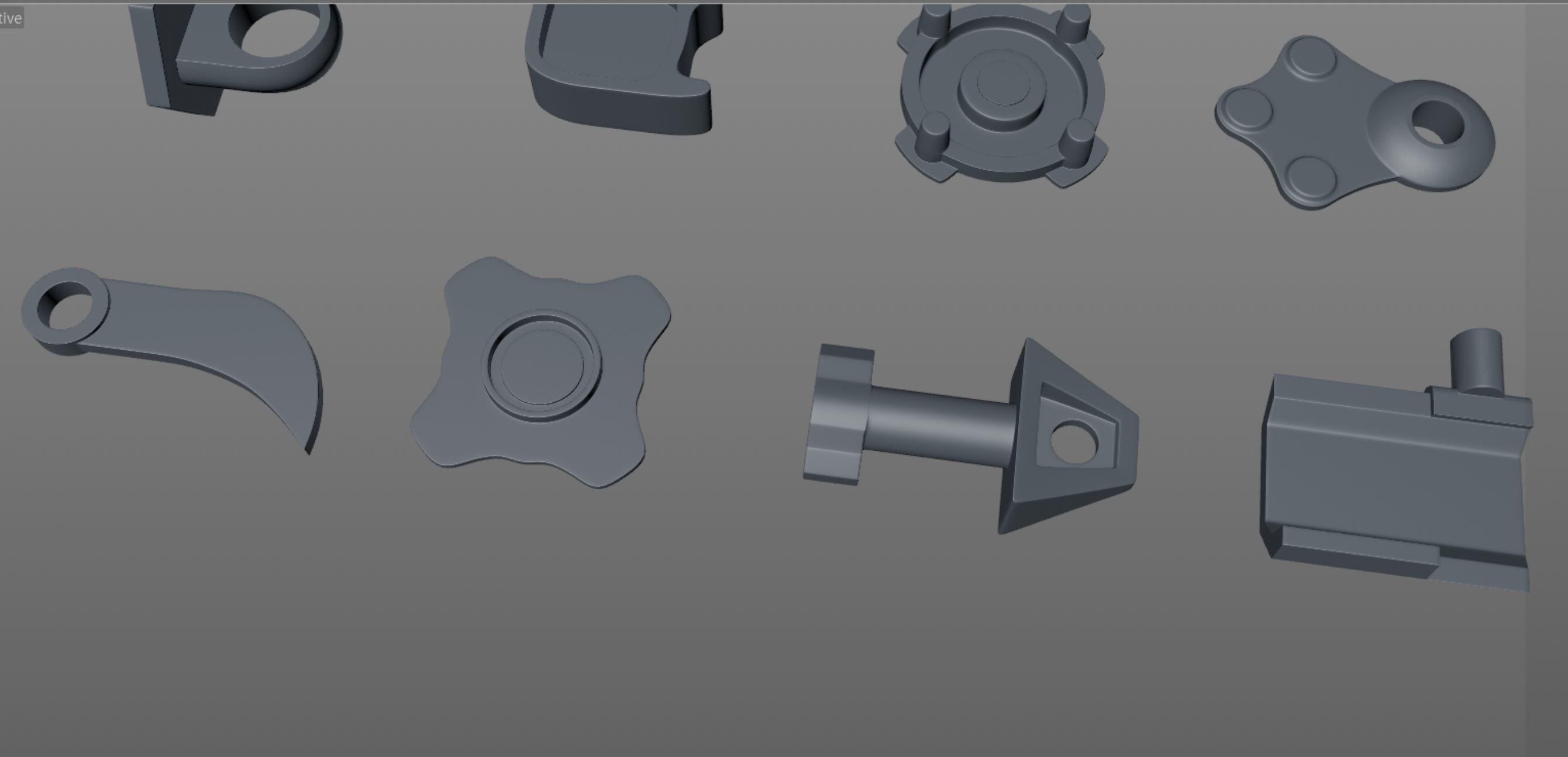 Engineering mechanical hardware parts 3D model | CGTrader
