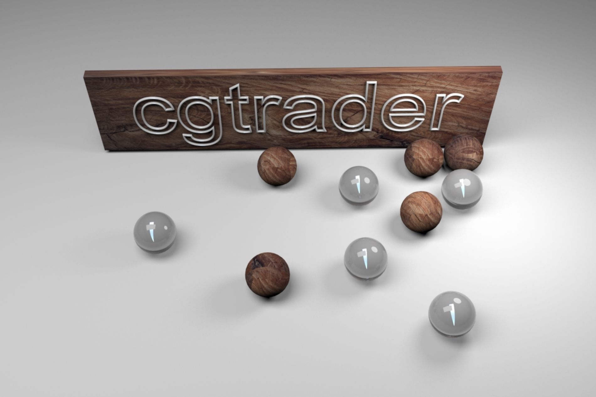 CG Trader 3D Text Model free VR / AR / low-poly 3D model | CGTrader