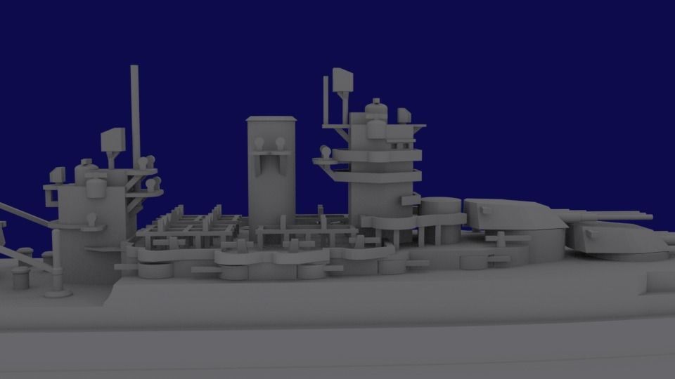 USS New Mexico BB-40 3D model 3D printable | CGTrader