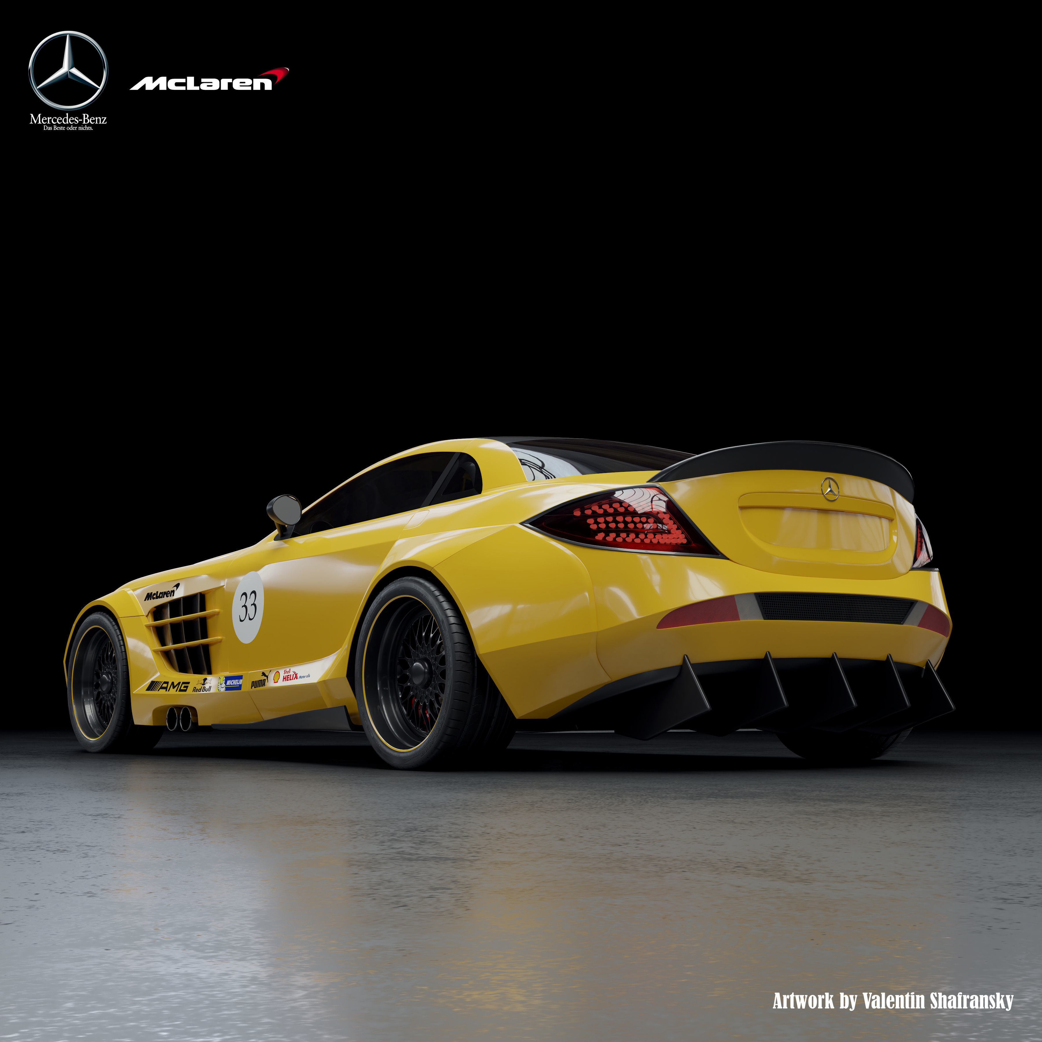 Mercedes SLR McLaren and body kit 3D model | CGTrader