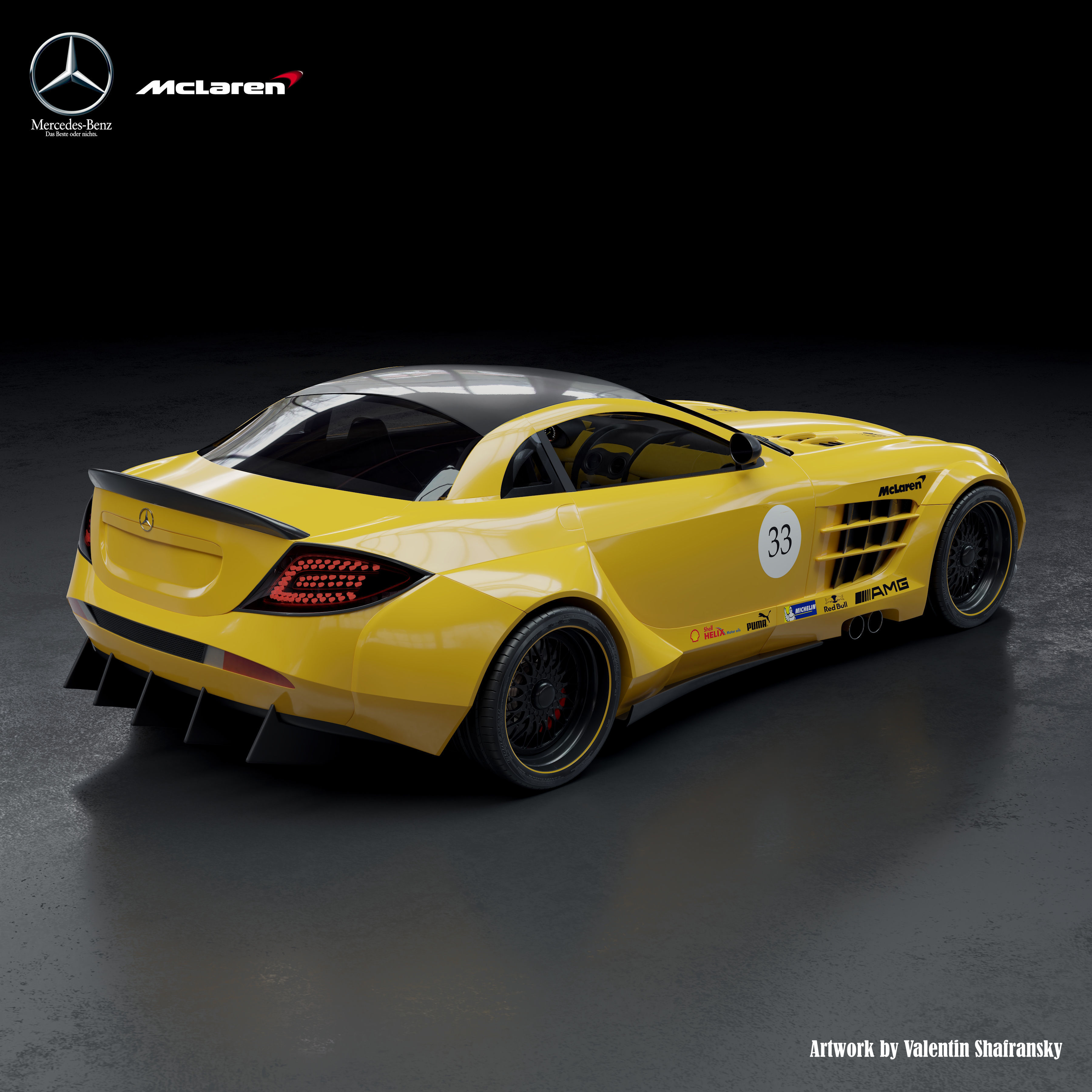 Mercedes SLR McLaren and body kit 3D model | CGTrader
