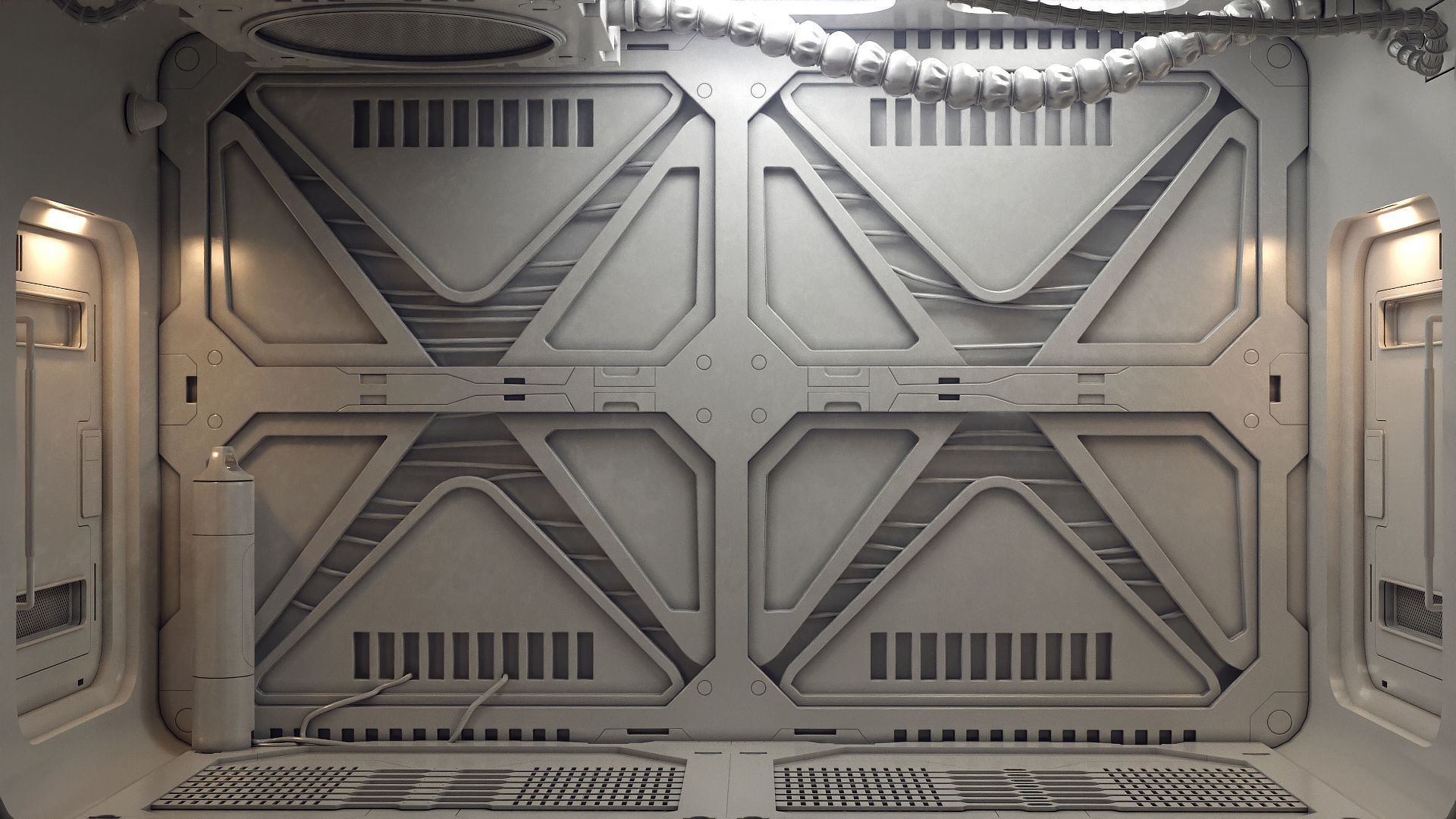 sci-fi shuttle server room 3D model | CGTrader