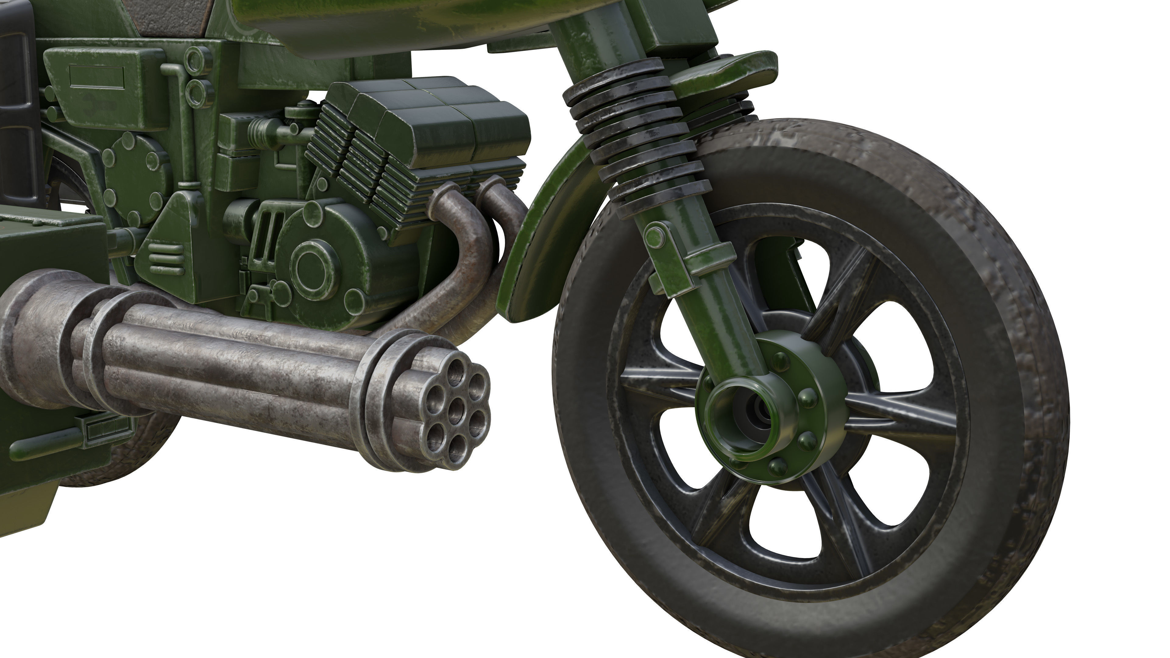 GI Joe RAM Motorcycle 3D model | CGTrader