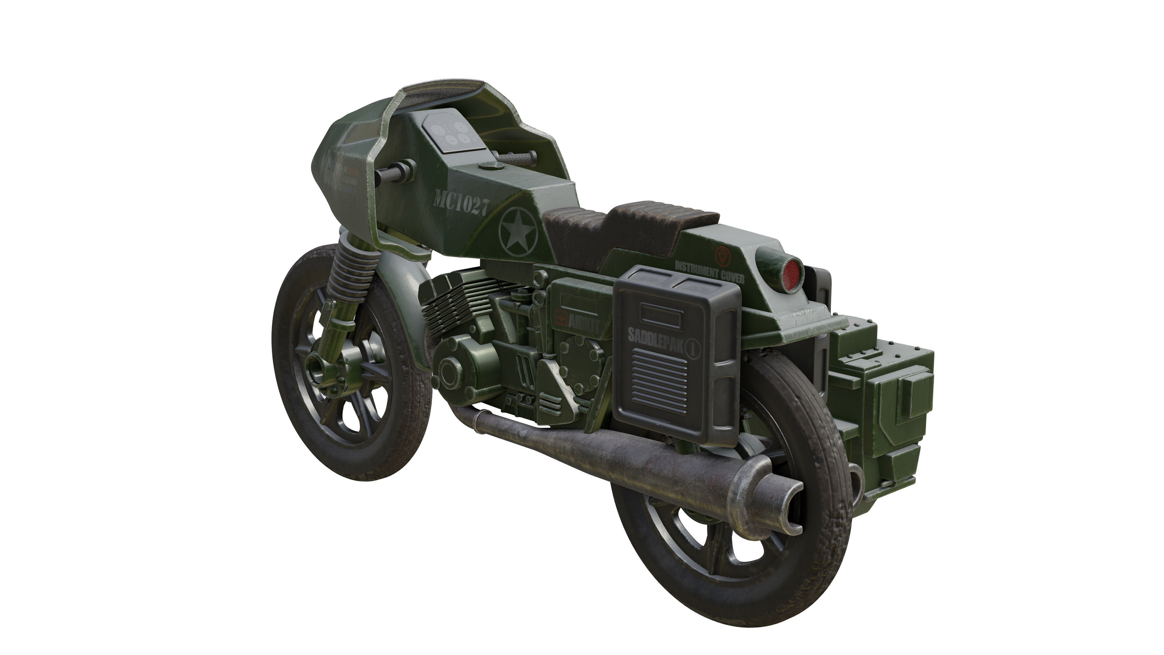 GI Joe RAM Motorcycle 3D model | CGTrader