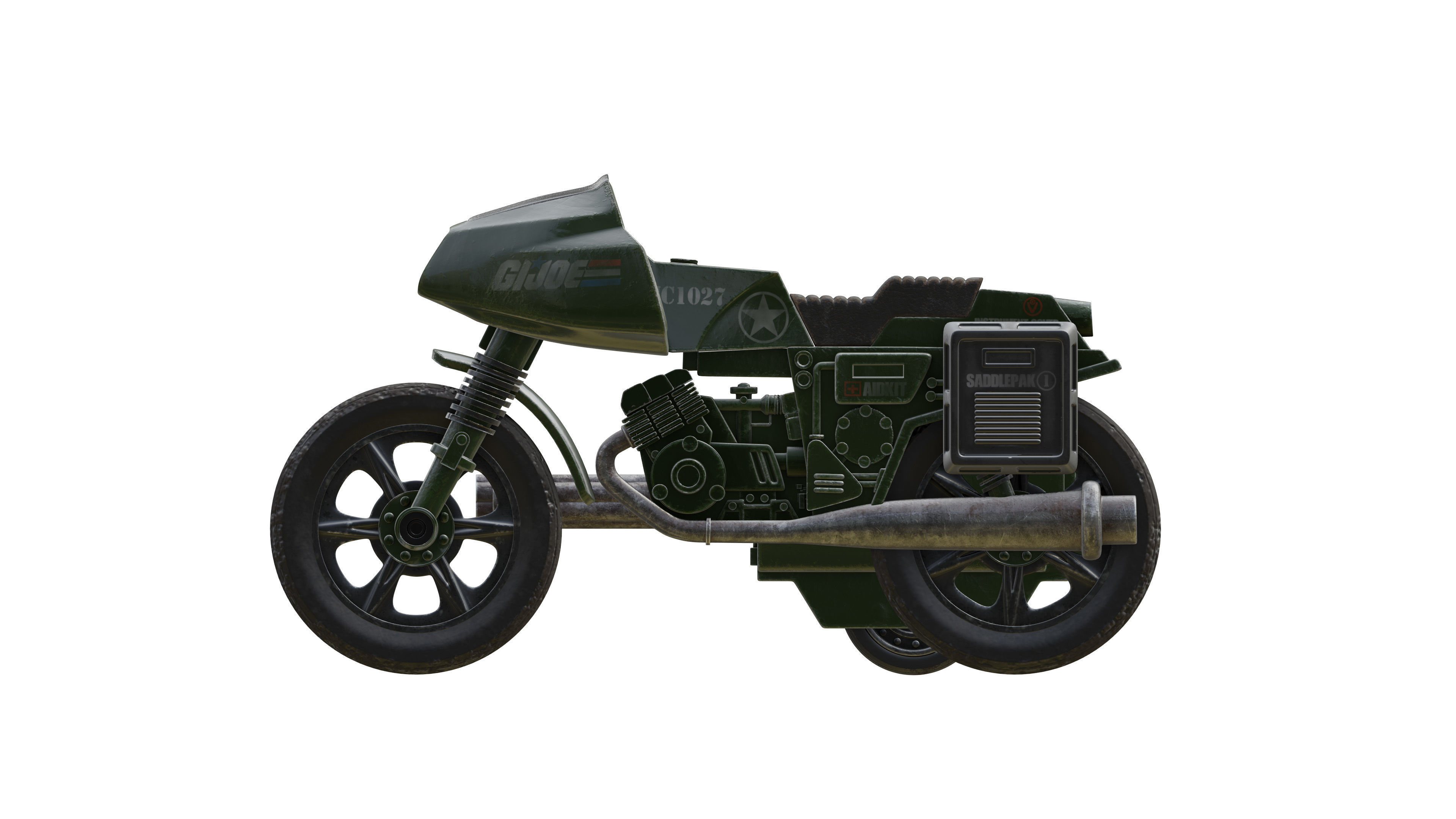 GI Joe RAM Motorcycle 3D model | CGTrader
