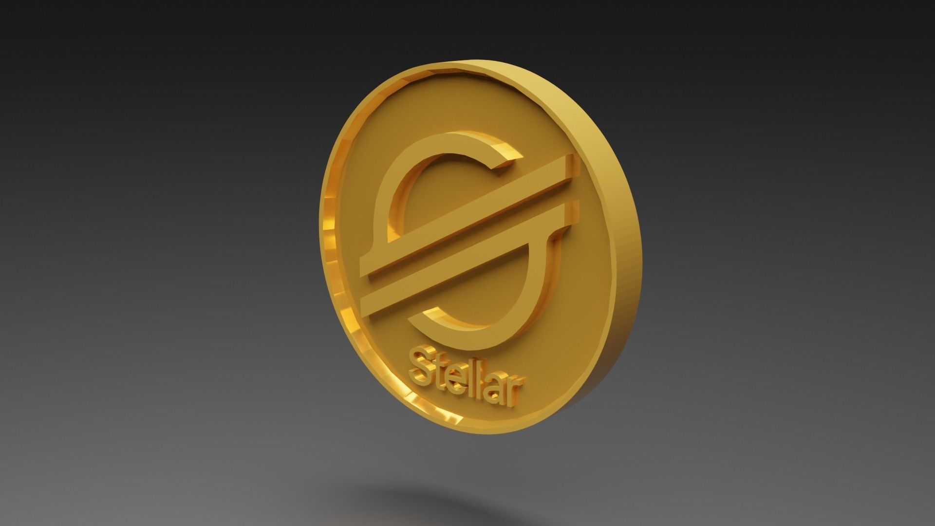 Stellar Coin Gold free 3D model animated | CGTrader