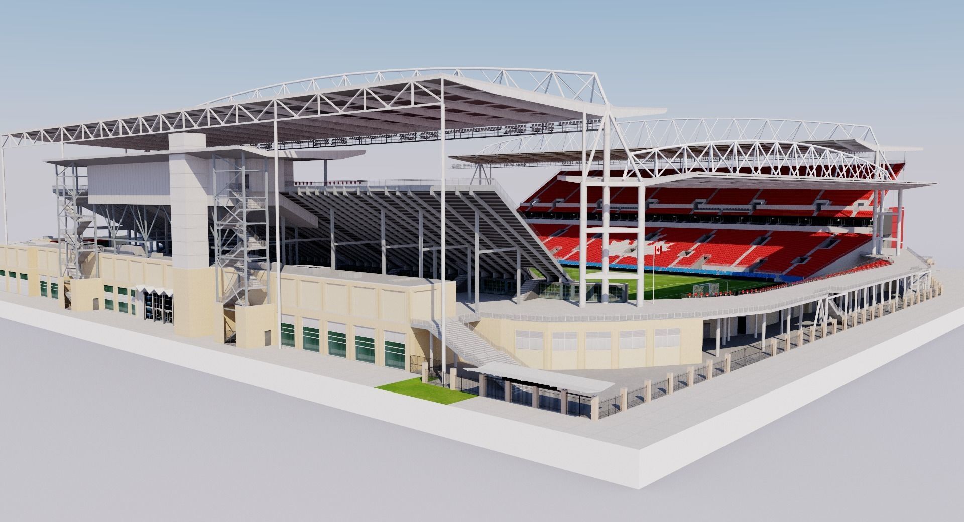 BMO Field - Toronto - Canada 3D model | CGTrader