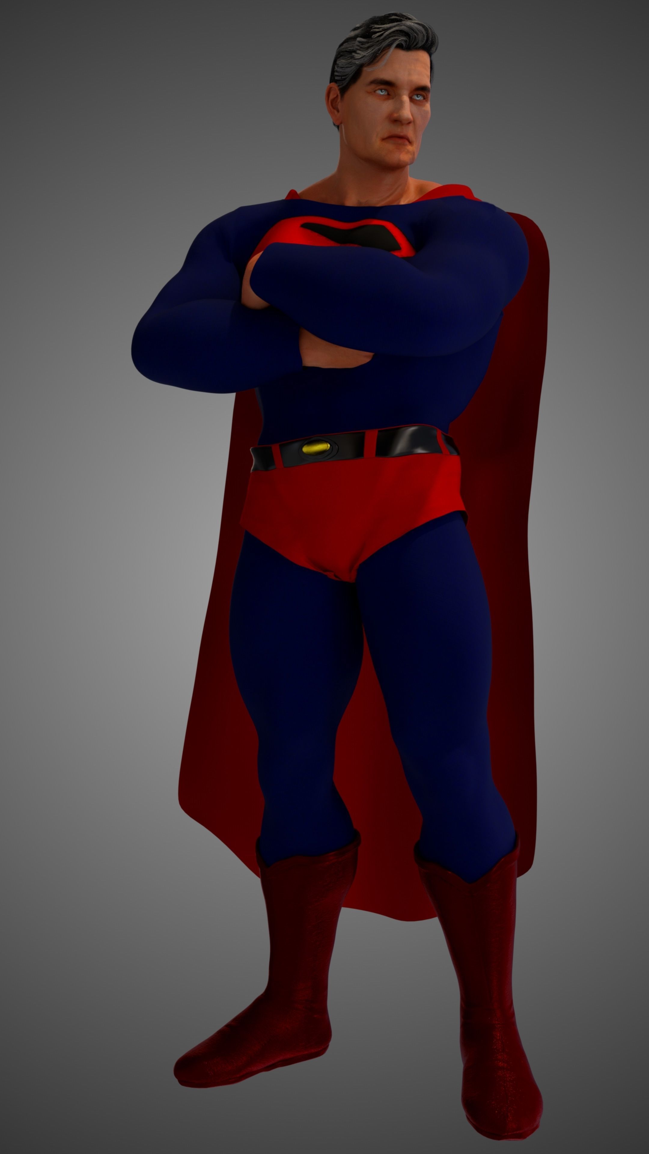 Superman - Kingdom Come 3D model rigged | CGTrader