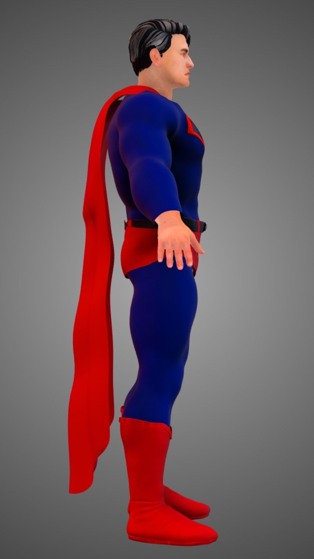 Superman - Kingdom Come 3D model rigged | CGTrader