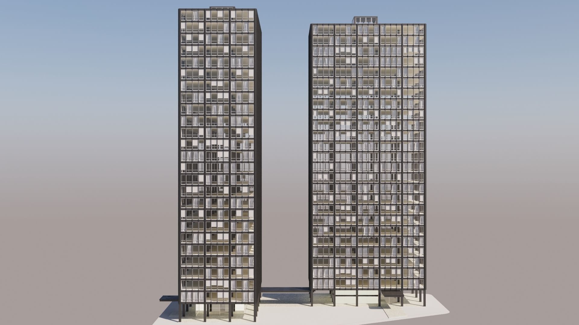 Lake Shore Drive 860-880 3D model | CGTrader