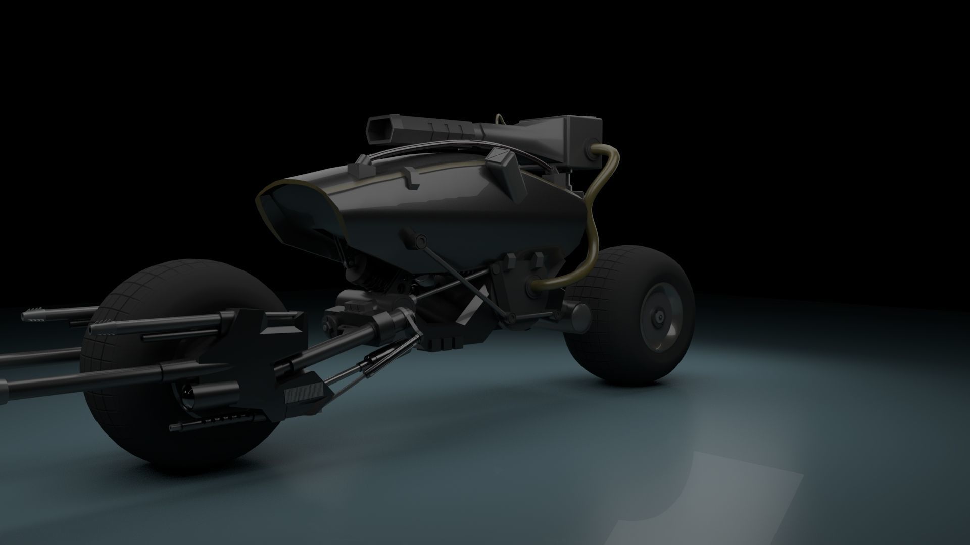 Modified Bat cycle 3D model animated | CGTrader