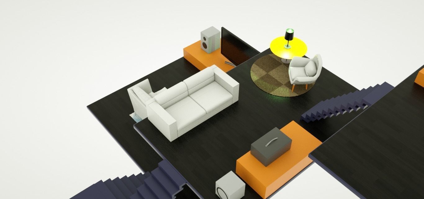 3D interior isometric home 3D model | CGTrader