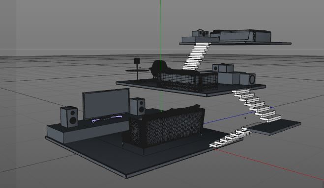 3D interior isometric home 3D model | CGTrader