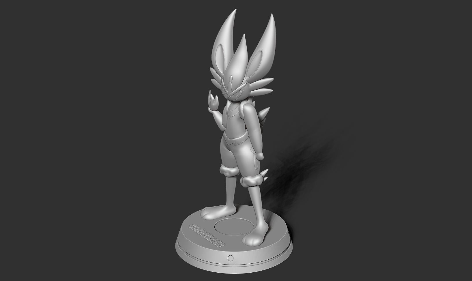 Cinderace - Pokemon Fanart 3D model 3D printable | CGTrader