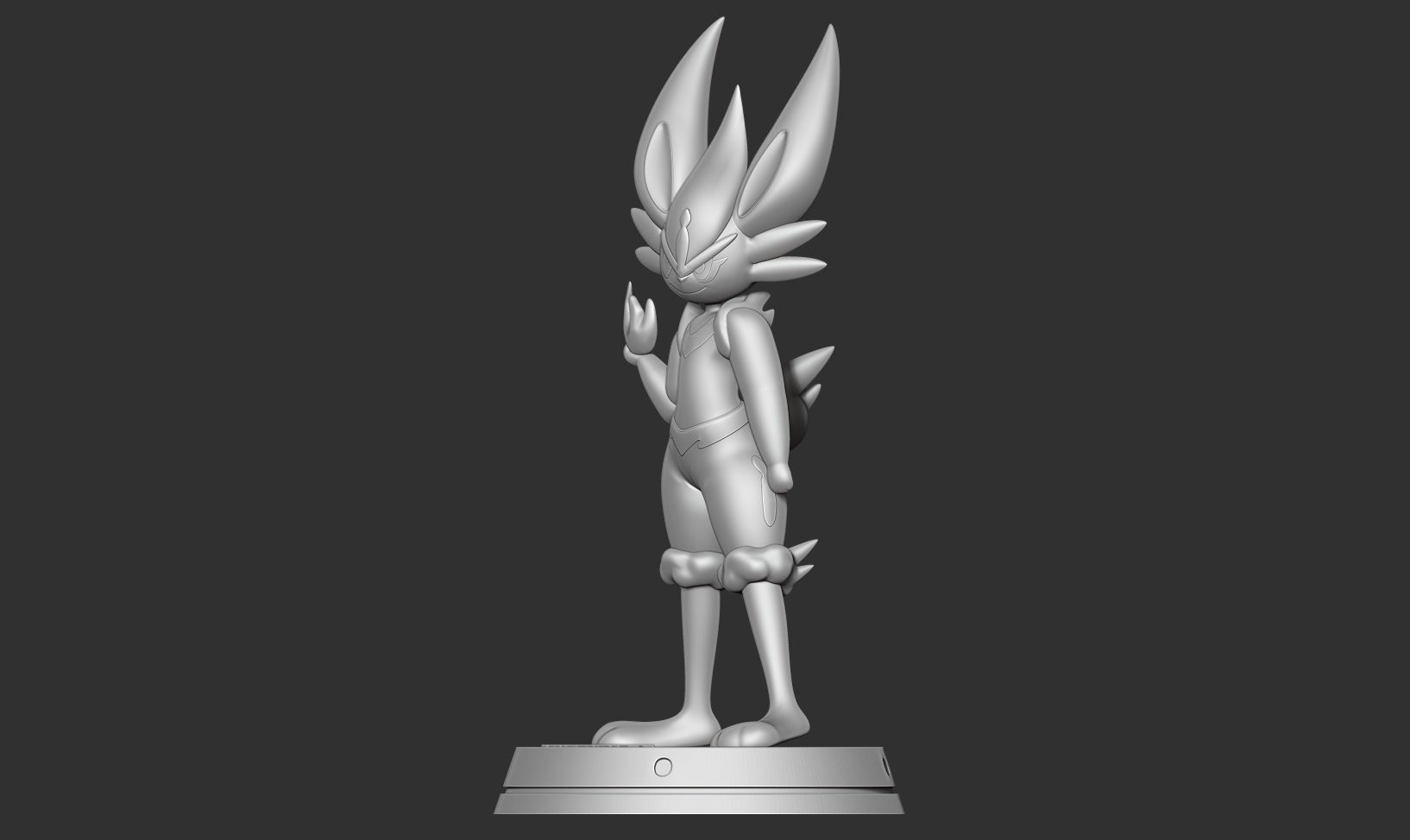 Cinderace - Pokemon Fanart 3D model 3D printable | CGTrader