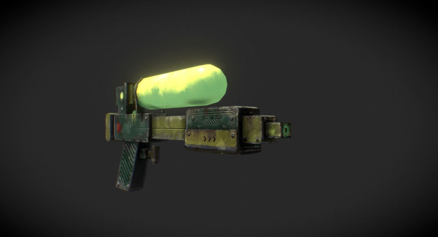 3D model Cartoon - SciFi - Acid Gun VR / AR / low-poly | CGTrader