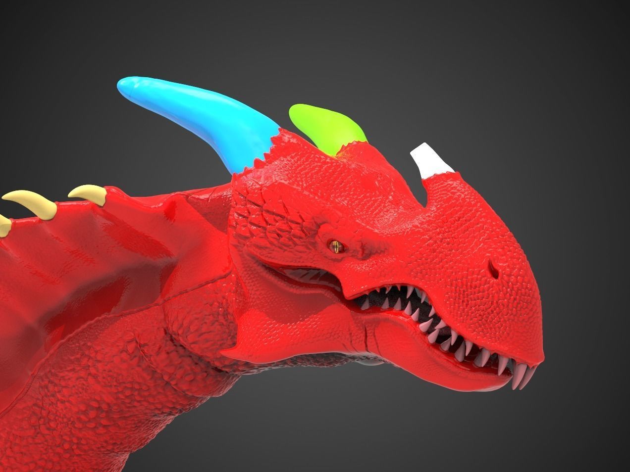 Volcano Dragon PBR 3D model | CGTrader