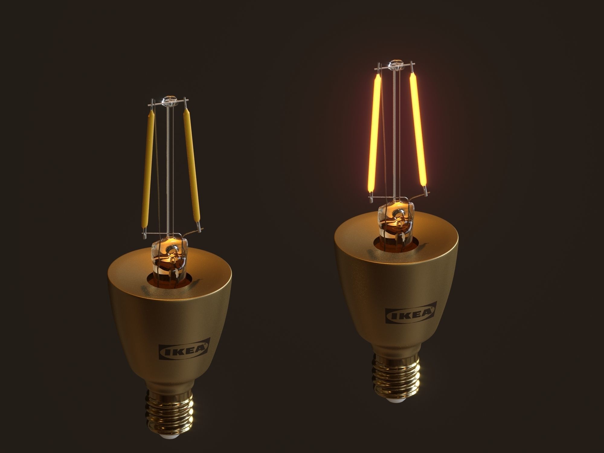 Rollsbo Led Bulb IKEA 3D model | CGTrader