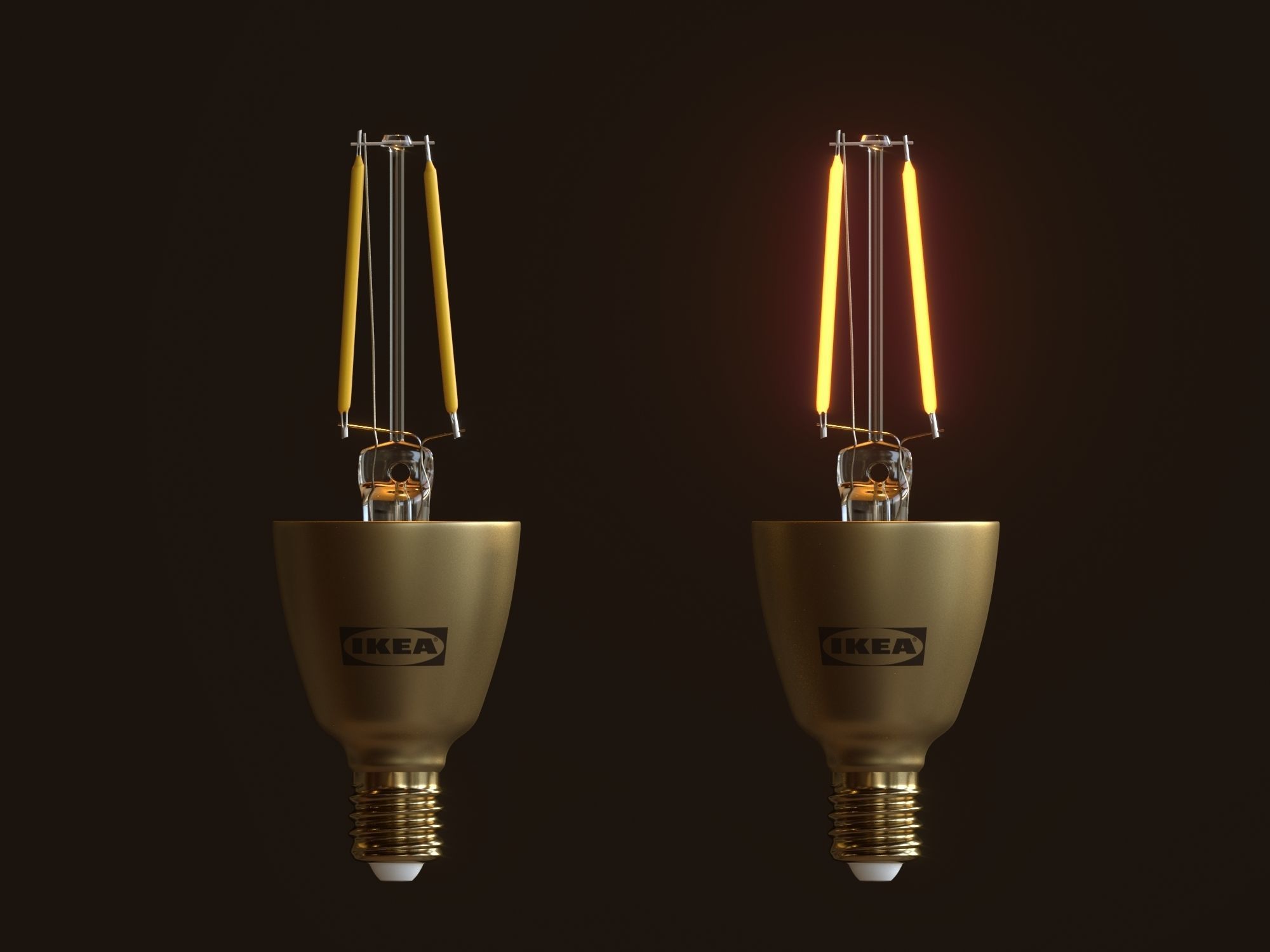 Rollsbo Led Bulb IKEA 3D model | CGTrader