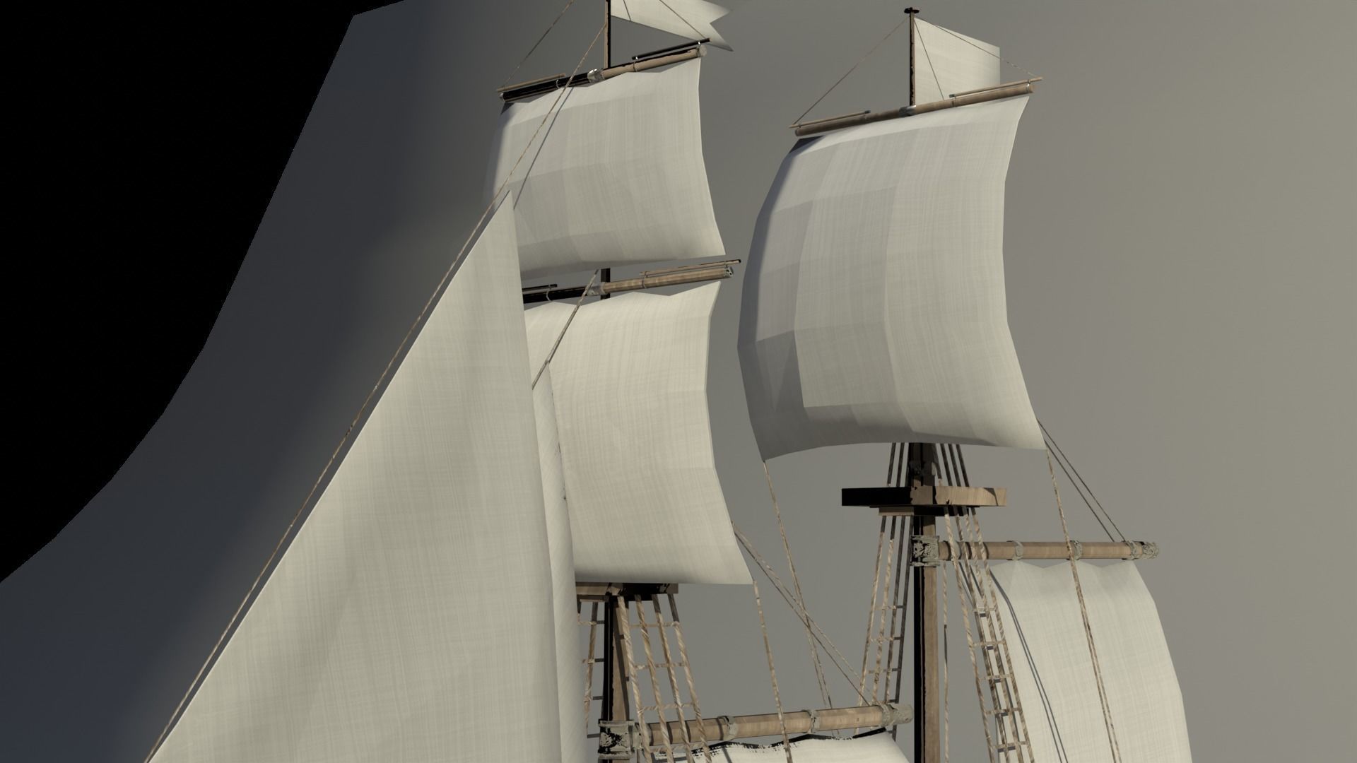 3D model Topsail schooner ship roblox VR / AR / low-poly | CGTrader