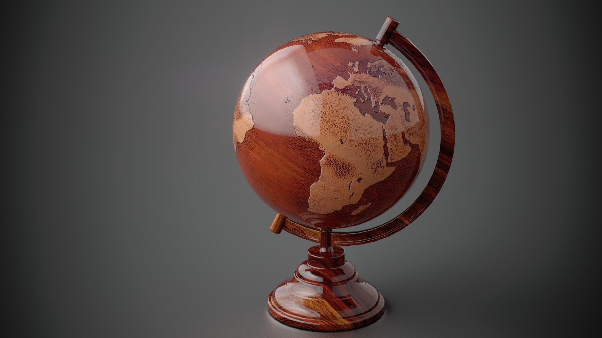 3D model Earth Globe with a stylized map VR / AR / low-poly | CGTrader