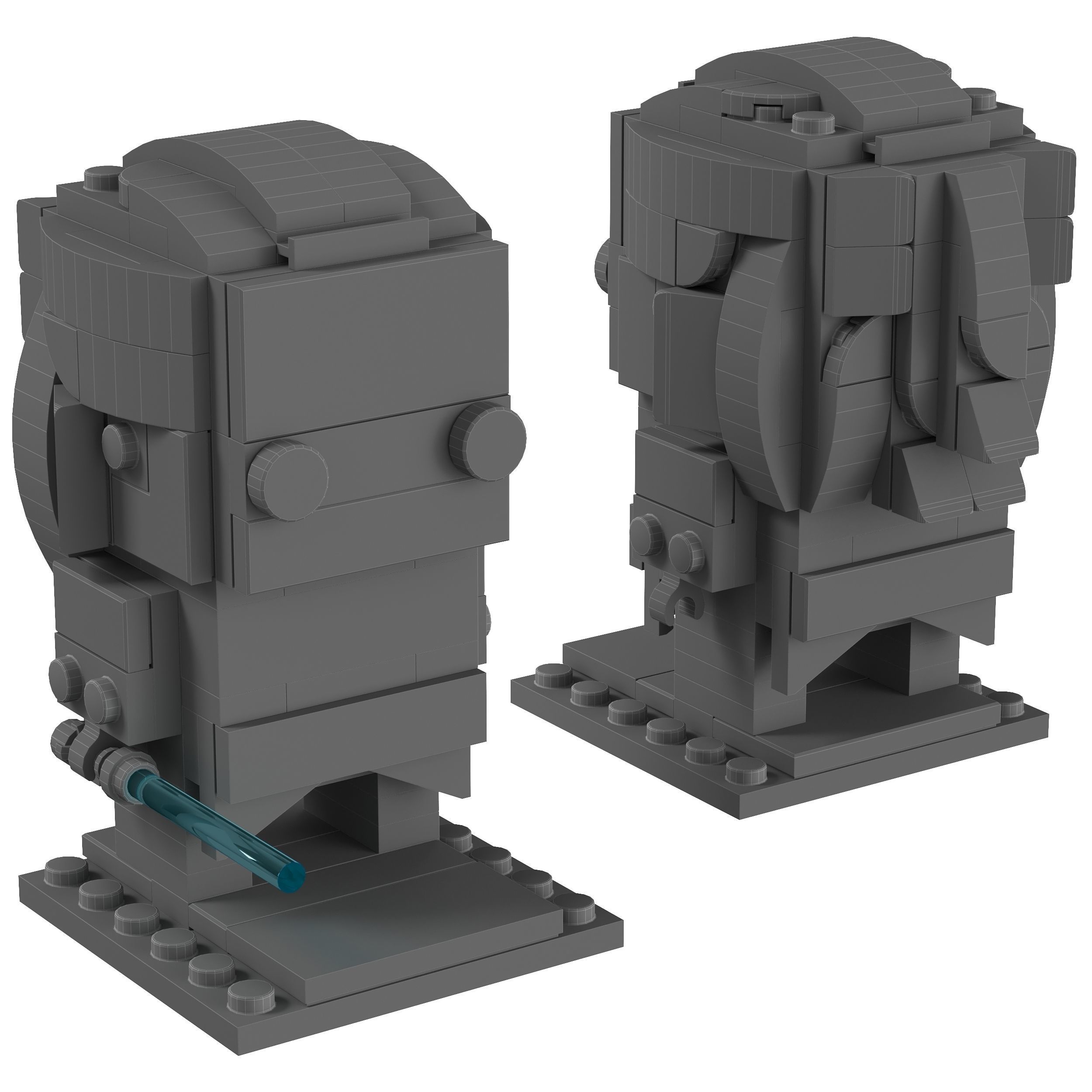 Lego BrickHeadz - 41602 Rey 3D model | CGTrader
