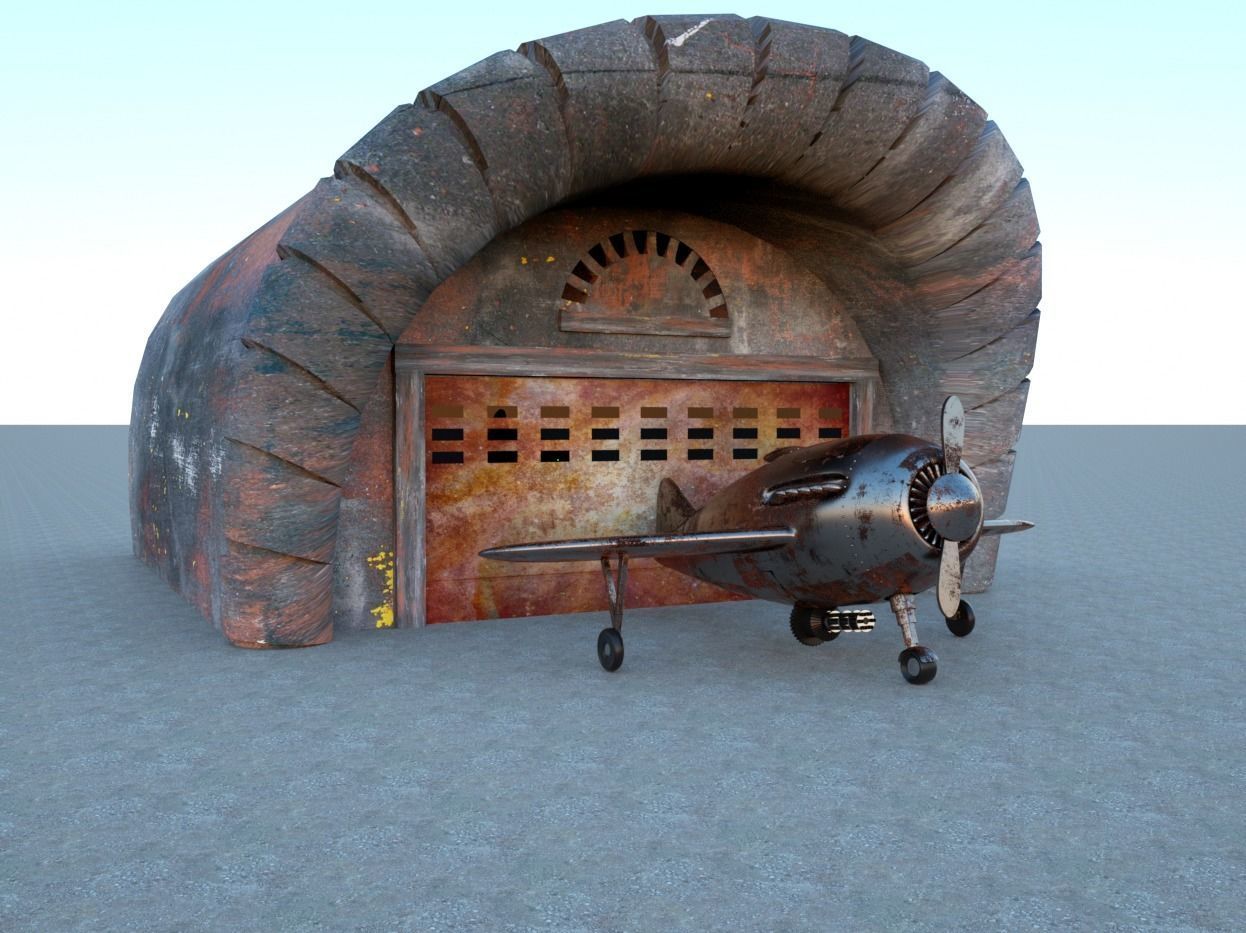 3d FANTASTIC IRON AIRPLANE 3D model rigged | CGTrader