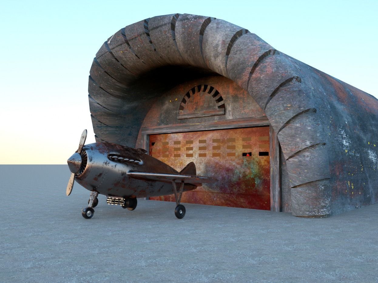 3d FANTASTIC IRON AIRPLANE 3D model rigged | CGTrader