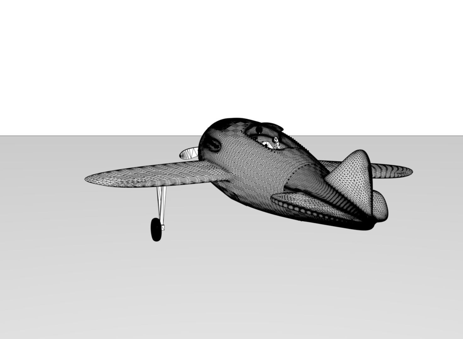 3d FANTASTIC IRON AIRPLANE 3D model rigged | CGTrader