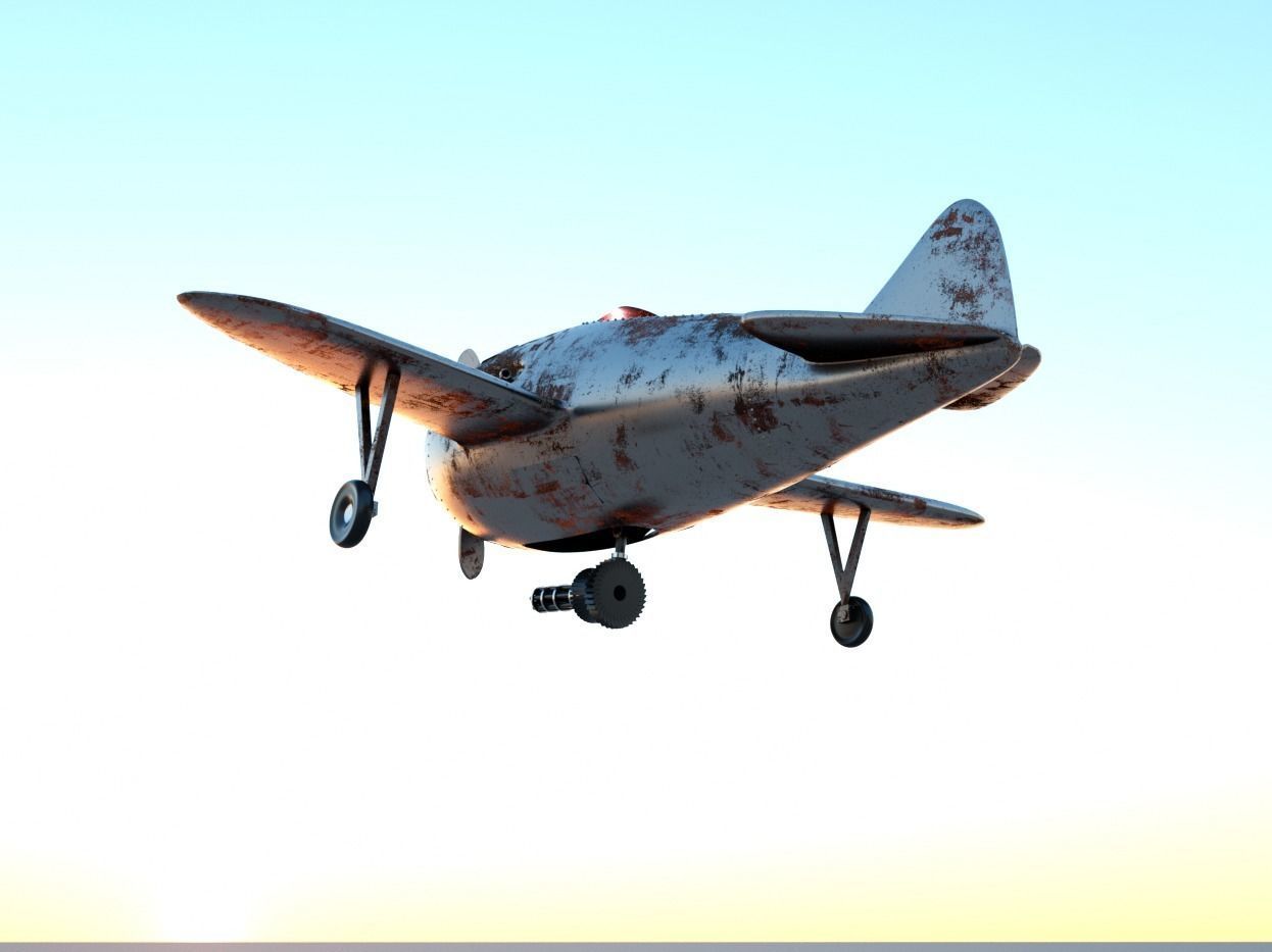 3d FANTASTIC IRON AIRPLANE 3D model rigged | CGTrader