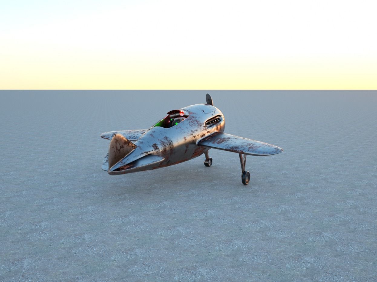 3d FANTASTIC IRON AIRPLANE 3D model rigged | CGTrader