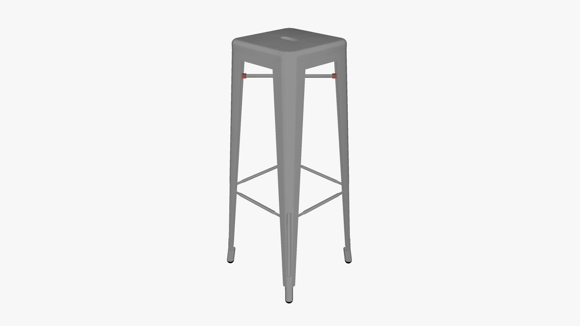 Tolix Stool 3D model | CGTrader