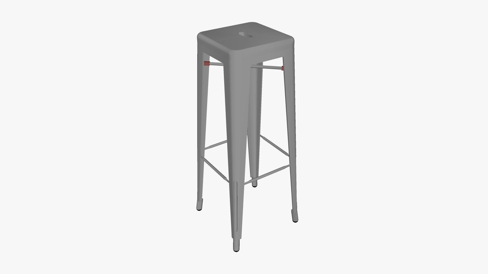 Tolix Stool 3D model | CGTrader