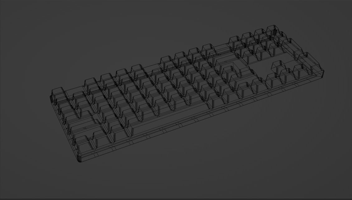 3D model Keyboard With No Text 3D Model VR / AR / low-poly | CGTrader