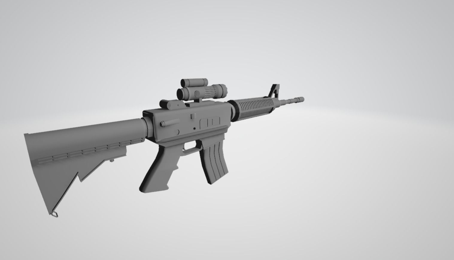 M416 Gun free 3D model | CGTrader