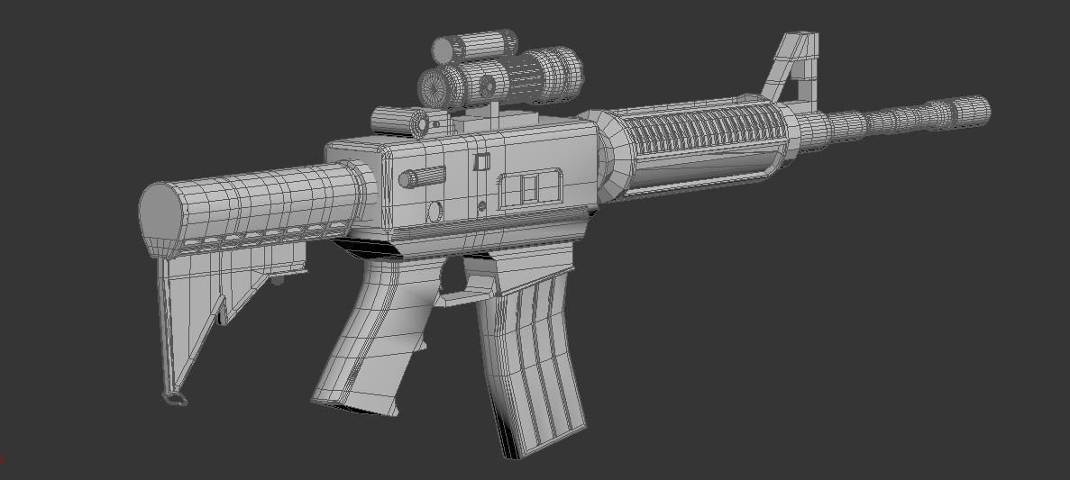 M416 Gun free 3D model | CGTrader