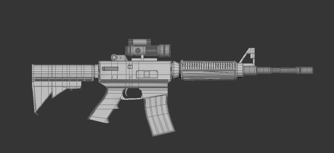 M416 Gun free 3D model | CGTrader