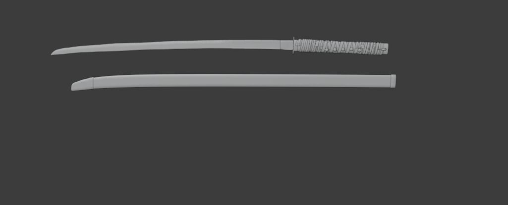 3D model Weapons supreme-pack yari katana scythe VR / AR / low-poly ...