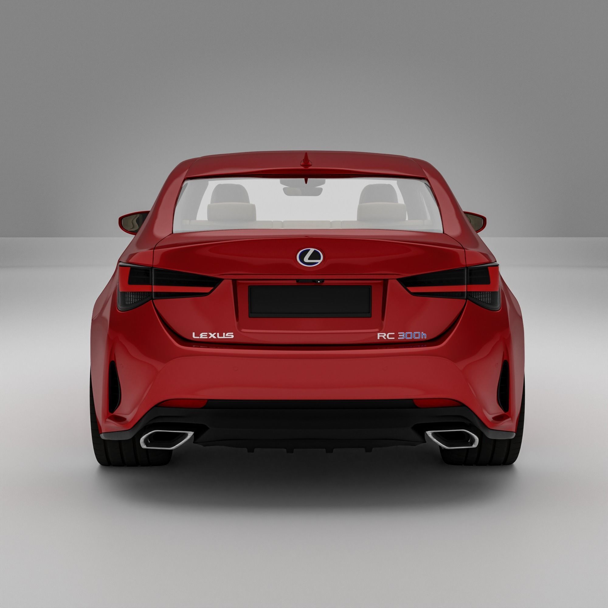 Lexus RC300h 2019 detailed interior 3D model rigged | CGTrader