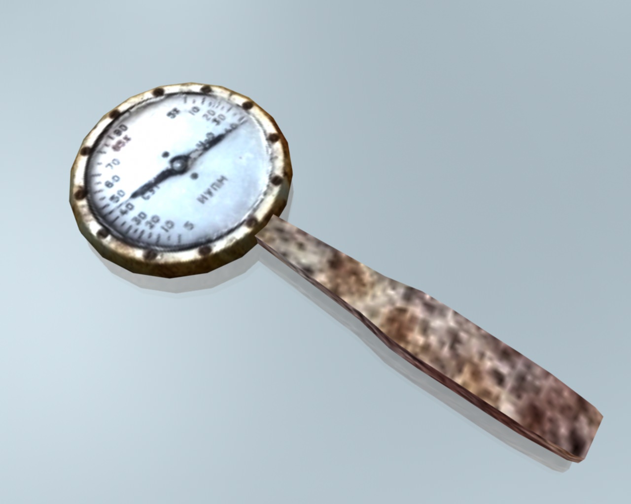 Rusted Vacuum Meter 3D model | CGTrader